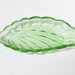 Vintage Green Glass Leaf Shaped Dish Serving Dish Joseph - Etsy