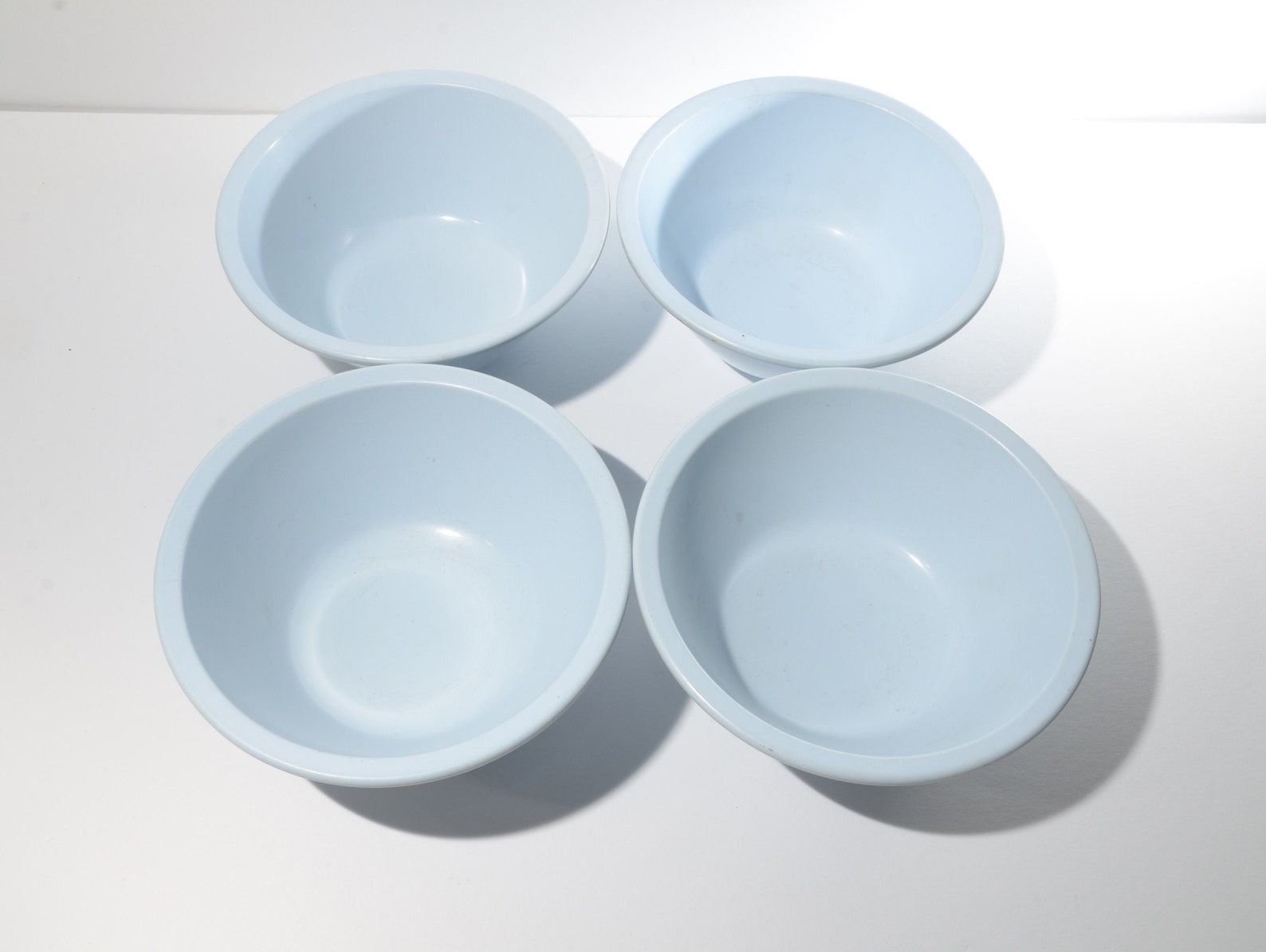 Vintage MELMAC Blue GPL Canadian Melamine Set of 4 Soup Bowl Cereal ...