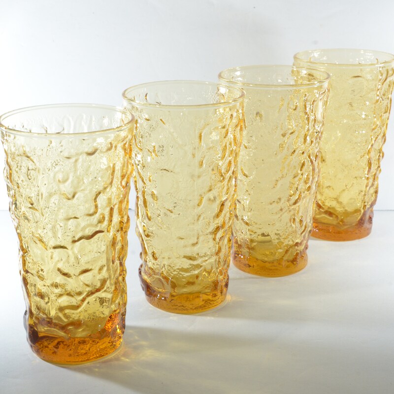 Amber Textured Glass - Etsy