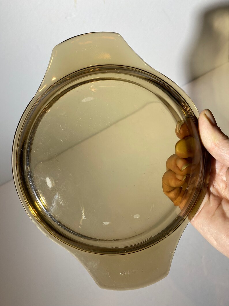 PYREX England JAJ Small Brown Vine Round Casserole Dish 6 Inches Lid ...