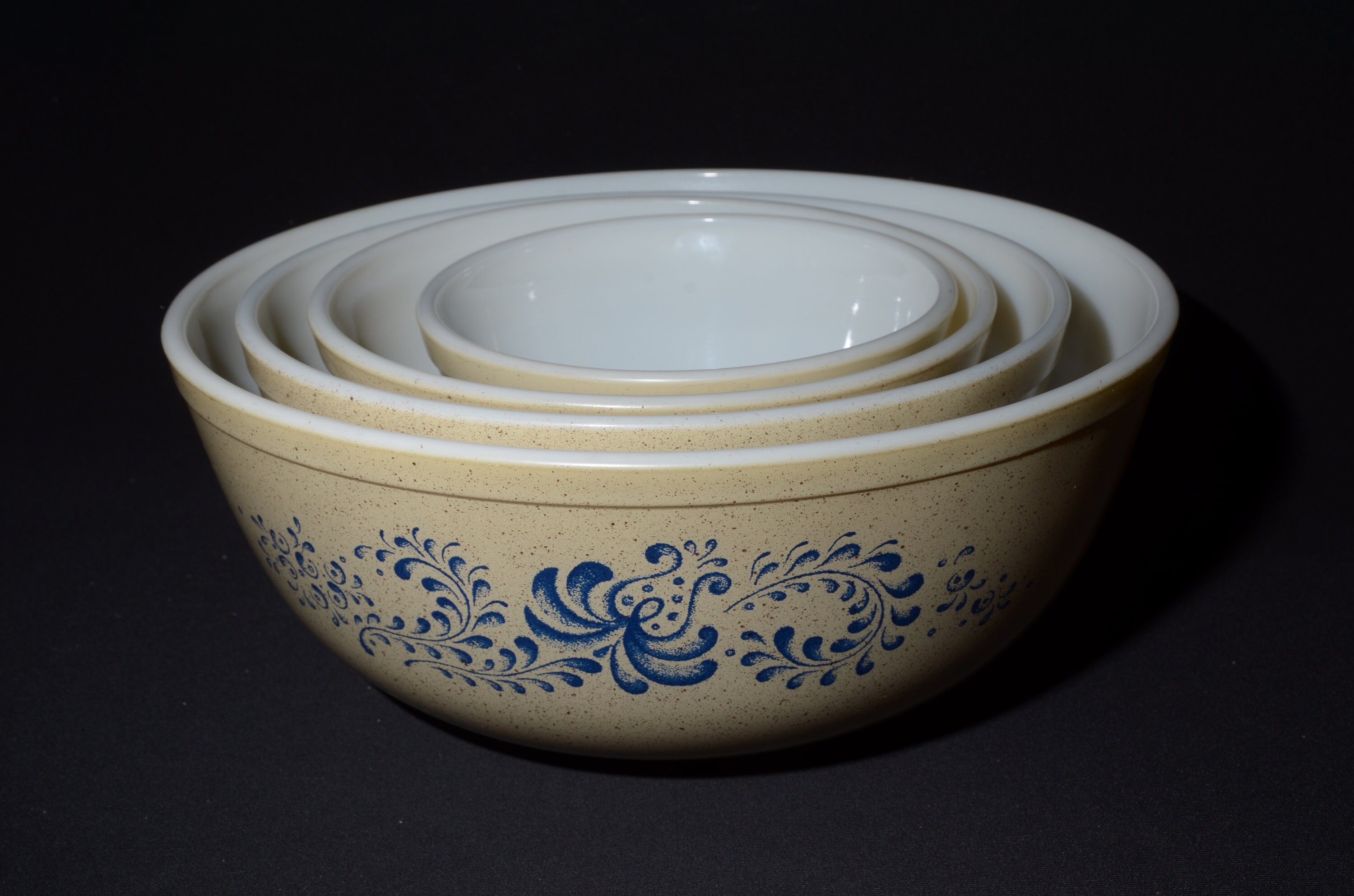 Full Set PYREX HOMESTEAD Mixing Bowl Set of 4 Vintage | Etsy