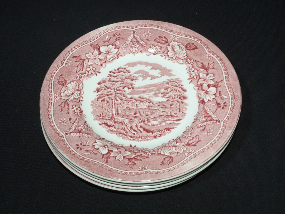 Old Castle by Barratts Set of 4 Bread and Butter Dessert Plate 7 Inches ...