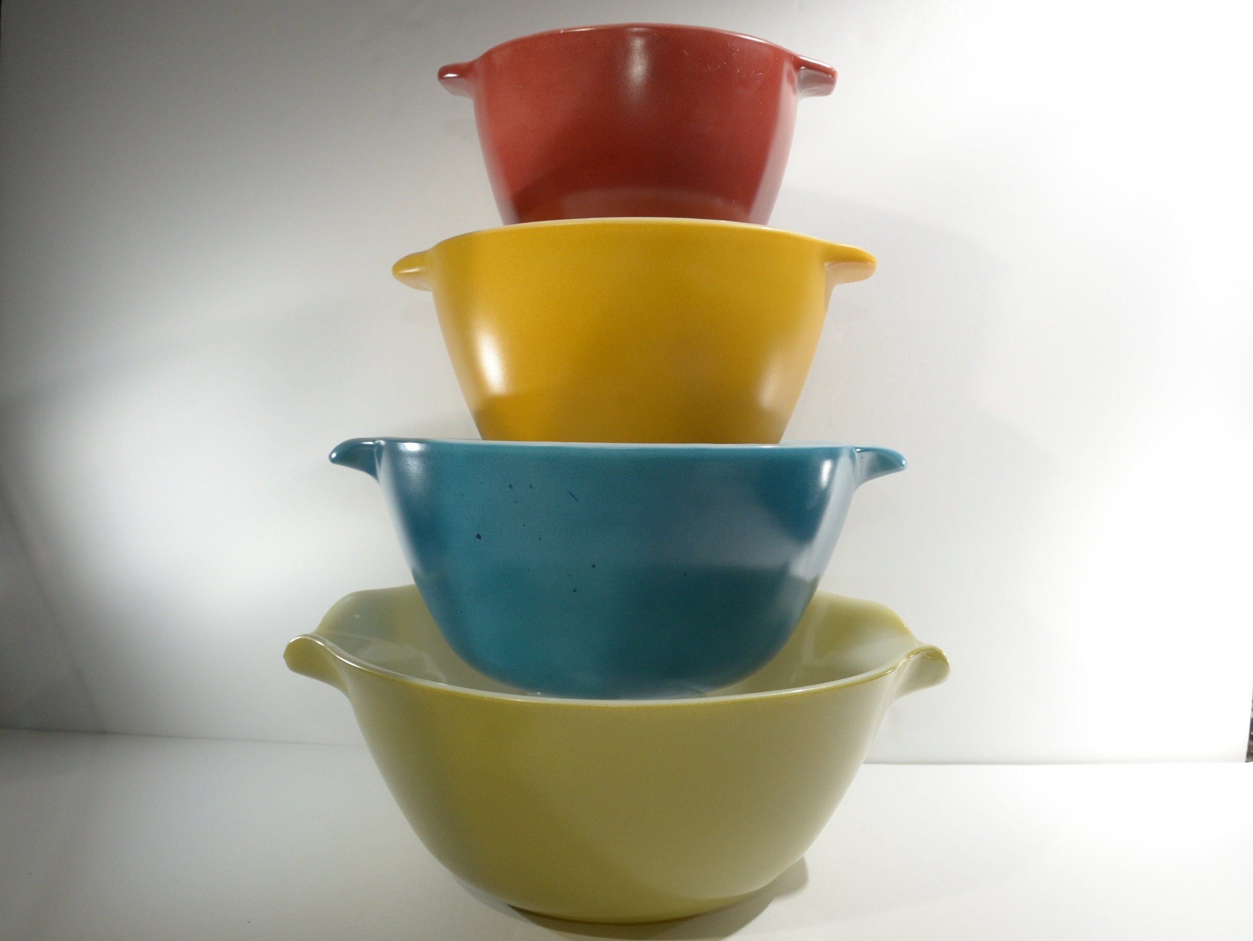 RARE Fire King 4 Pc Cinderella Complete Set Tab Handle Mixing - Etsy