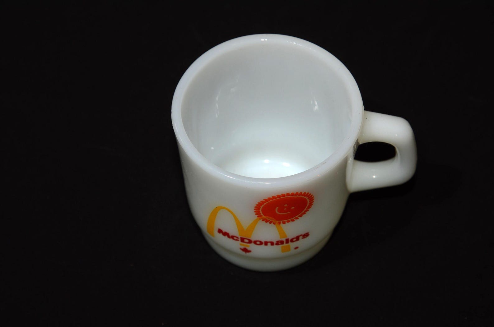 MINT Fire King Mcdonald's Mug D Handle Coffee Mug Tea Cup Milk Glass ...