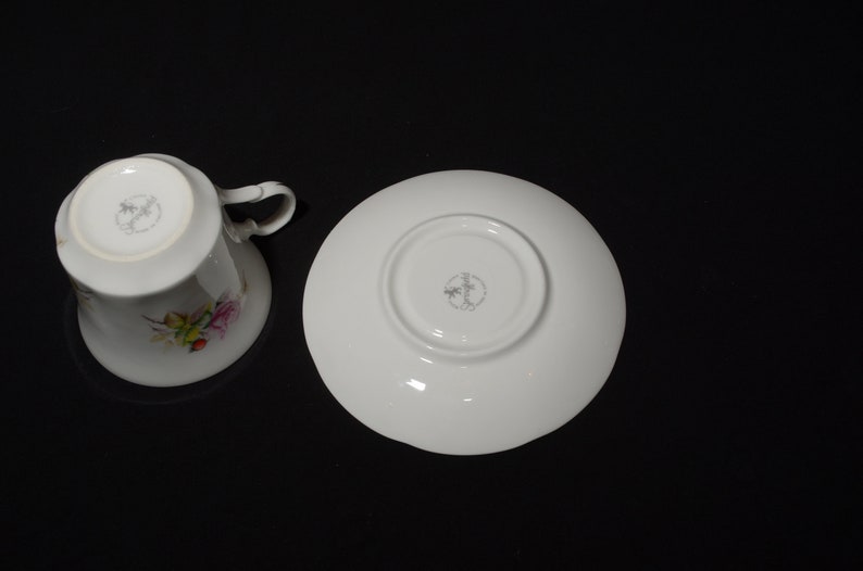 SPRINGFIELD Mug Flat Teacup and Saucer Coffee Cup Bone China | Etsy