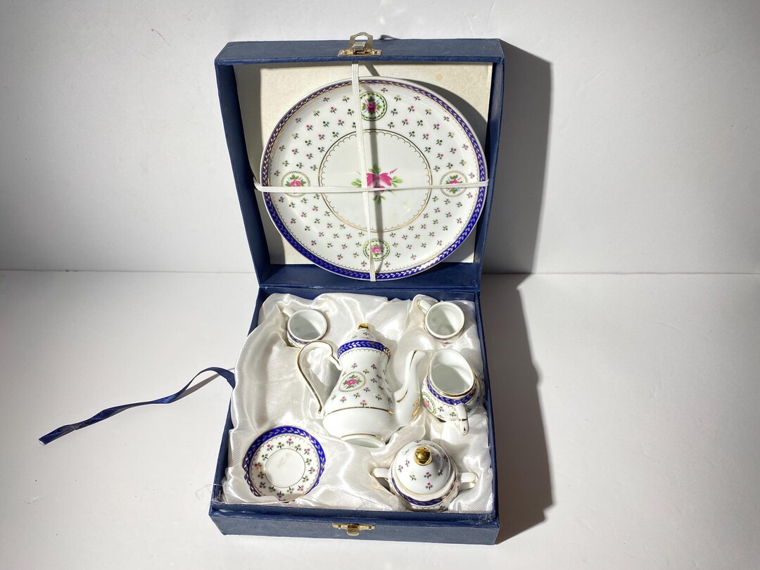 Ace Gift Collection Royal Elfleda Fine Porcelain Miniature Tea Set Doll ...