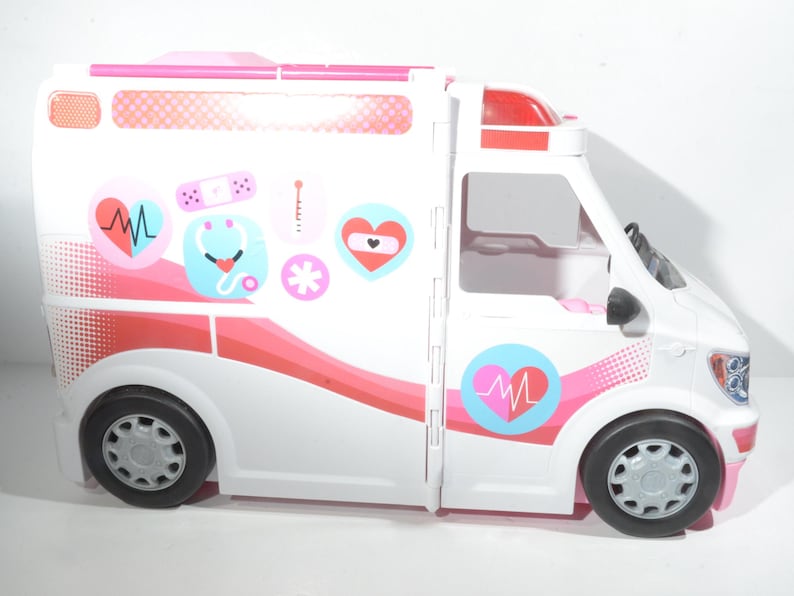 Barbie Transforming Ambulance and Clinic Play Set Mattel Care Clinic - Etsy