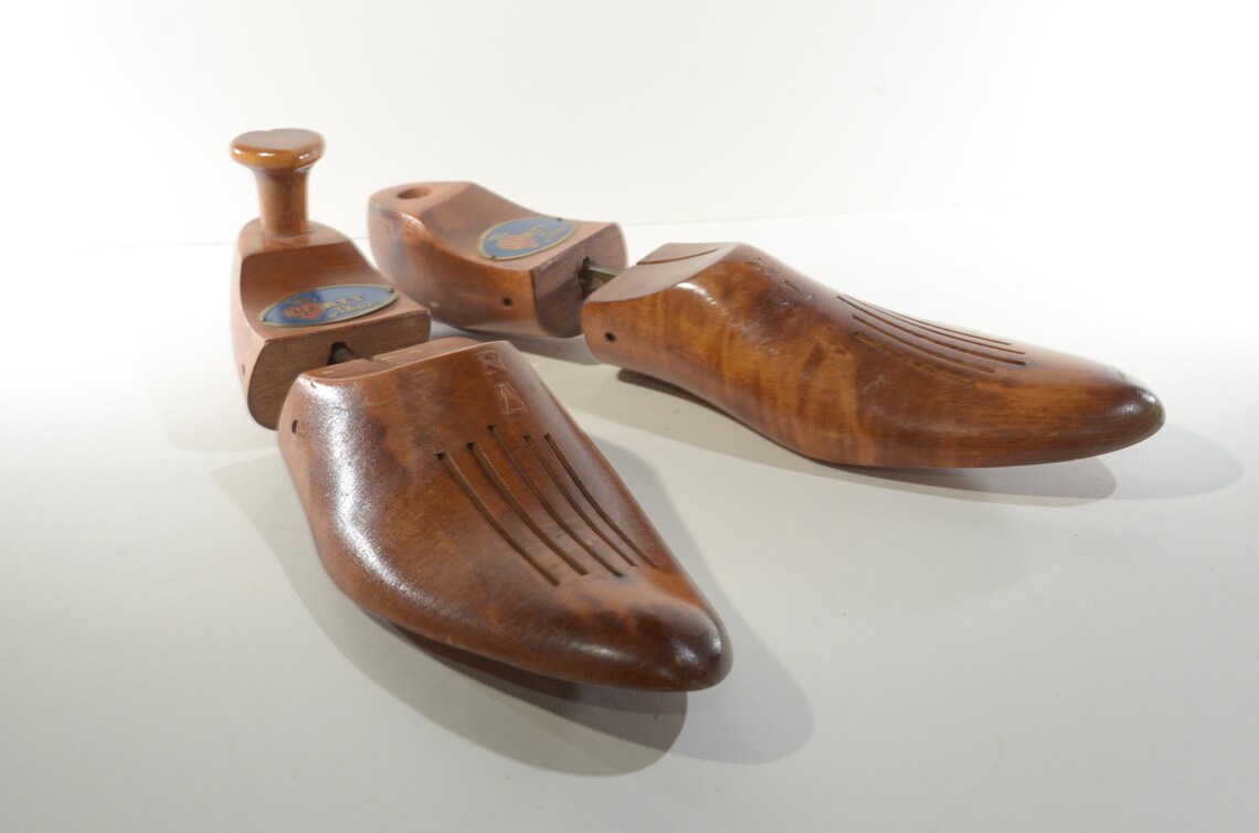 Pair of Hartt Wood Shoe Form Cobbler Shoe Mold Wood Art Wood Shoe Form ...
