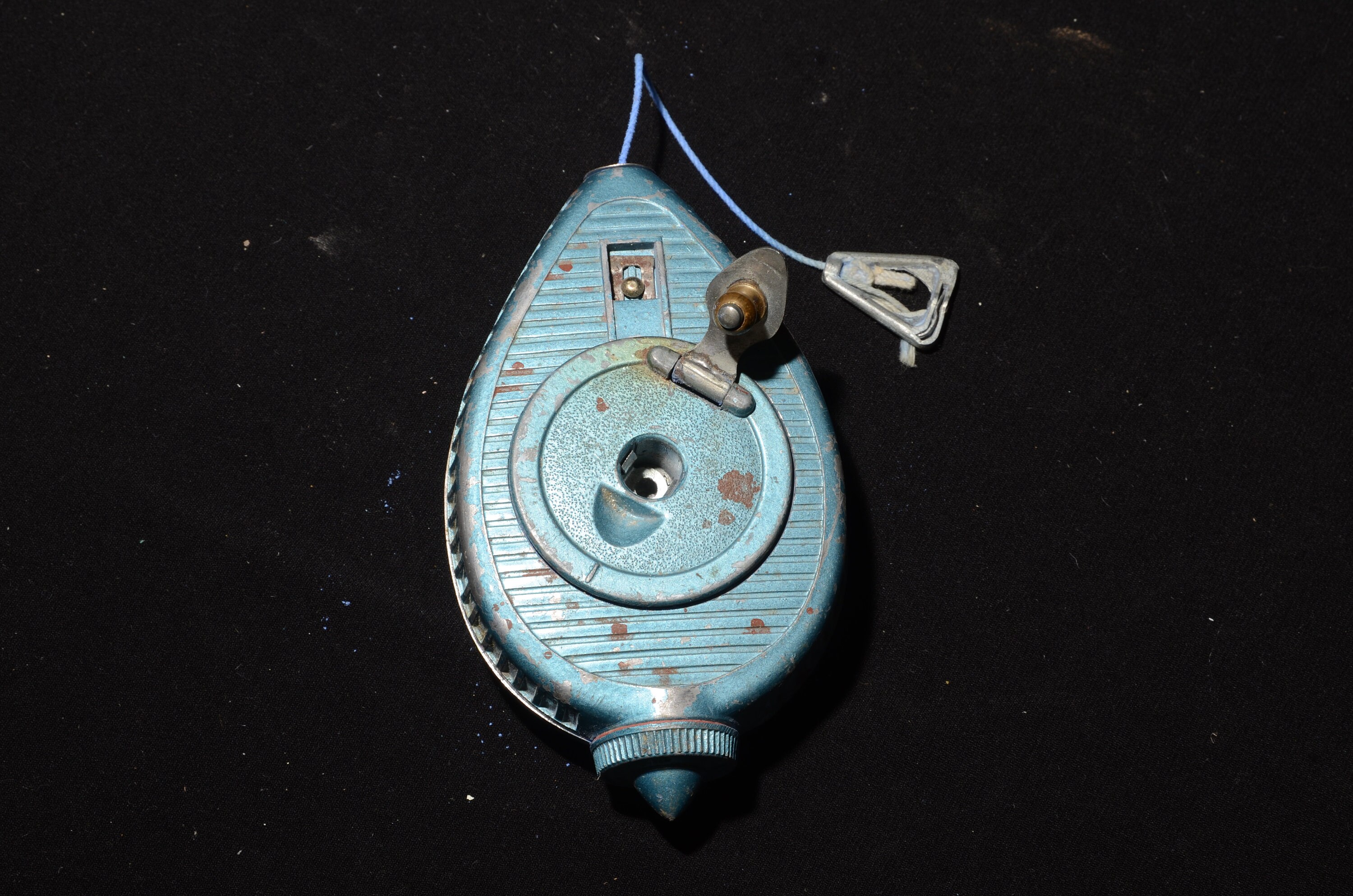 Vintage Chalk Line Plumb Line Blue Vintage Tool | Etsy