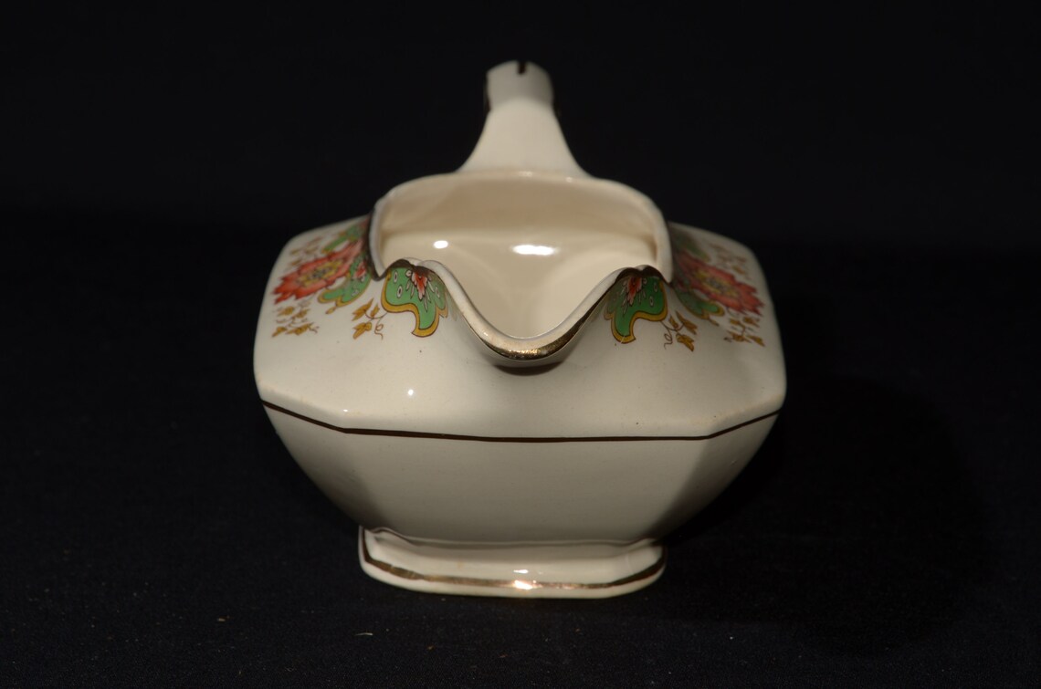 John Maddock Sons Ivory Ware Indiana Bone China Sauciere Sahnekännchen ...