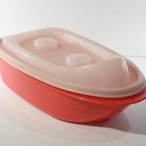 Vintage TUPPERWARE 1980s Tuppertoy Red Canoe Plastic 1732 Toy Boat - Etsy