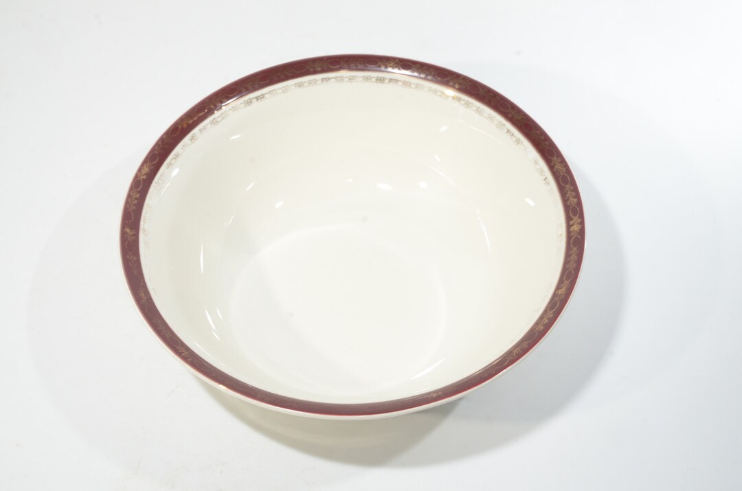 Alfred Meakin KINGSDALE MAROON Serving Dish Vegetable Bowl 8.5"" Bowl ...