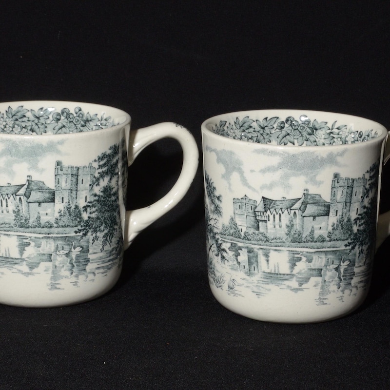 Vintage White Castle Coffee Cup - Etsy