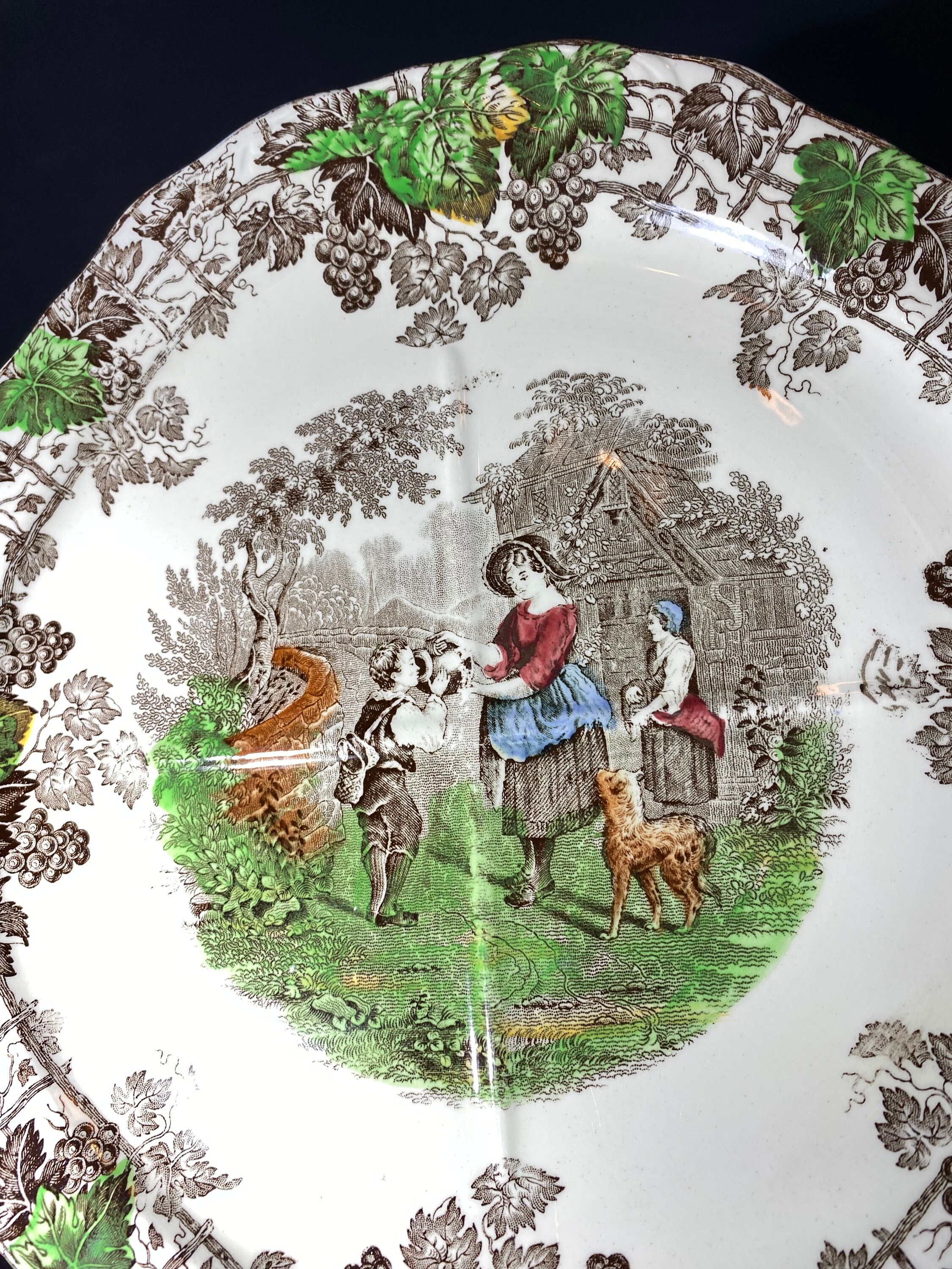 Copeland Spode Byron Series No 2 Sandwich Plate Divided England ...