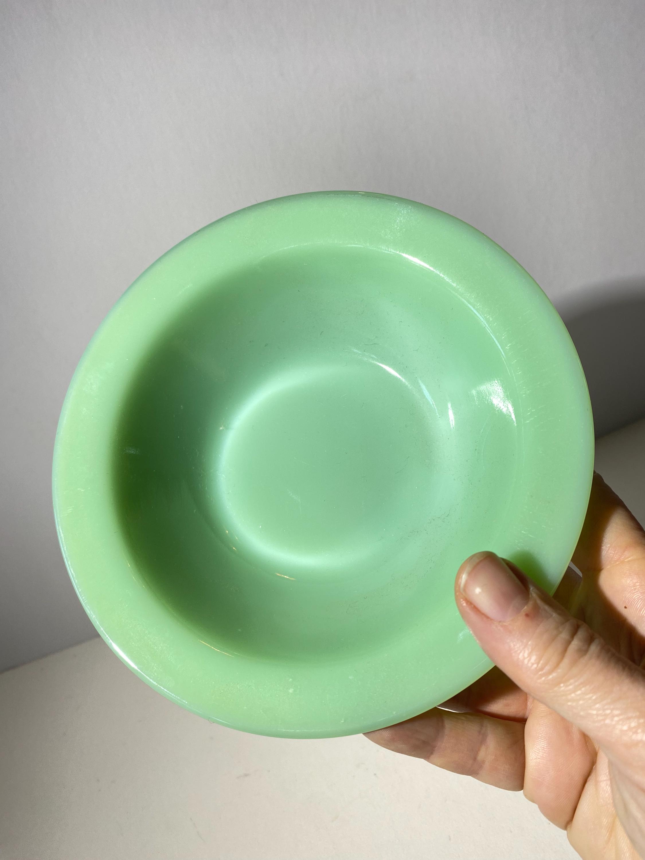 Fire King Jadeite Restaurant Ware Cereal Bowl 6 1/4 Inches Flanged Rim ...