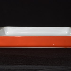 PYREX Burnt Orange Lasagna Pan 933 Baking Dish Mid Century Handles ...