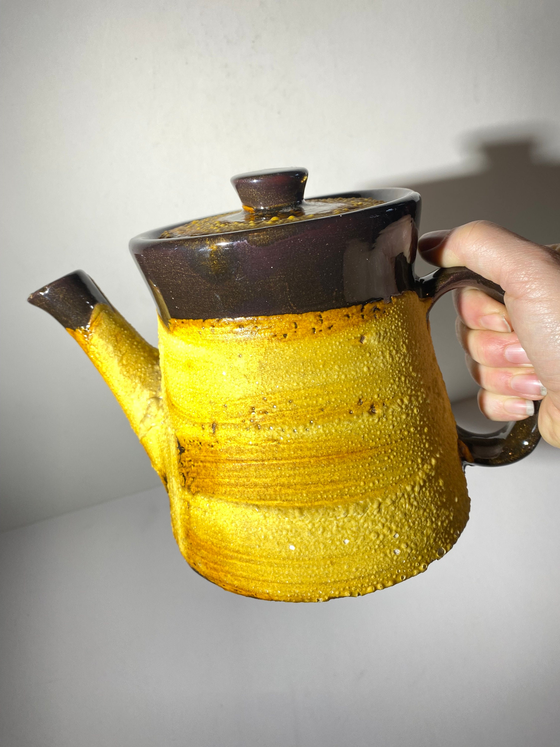 Laurentian Pottery ARTISAN Teapot Coffee Pot Vintage Canada Canadian ...