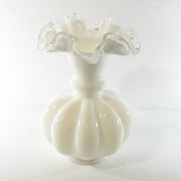 Ruffled Rim Vase - Etsy
