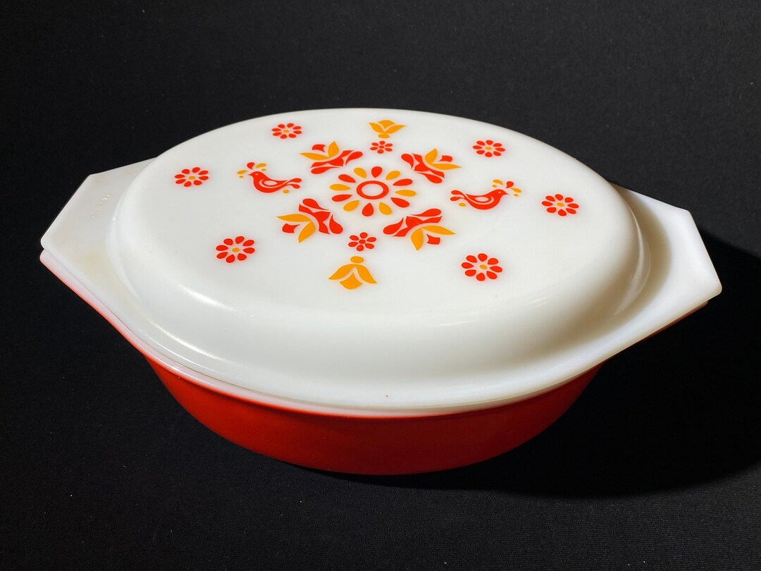 PYREX Friendship Casserole Dish With Opal Lid 2 1/2 Qt Vintage 045 USA ...