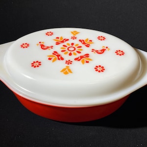 PYREX Friendship Casserole Dish With Opal Lid 2 1/2 Qt Vintage 045 USA ...