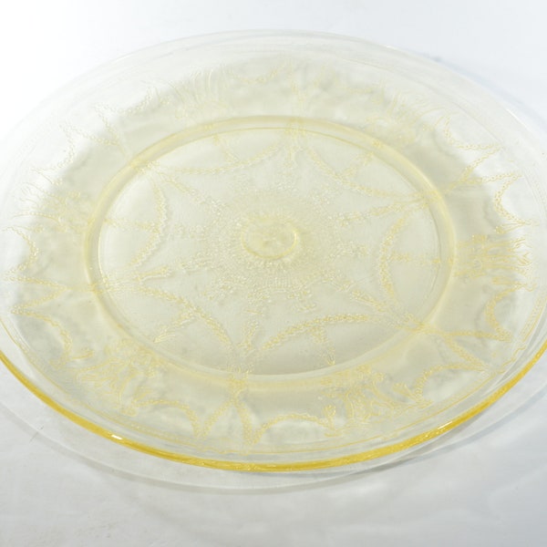Yellow Glass Plate - Etsy