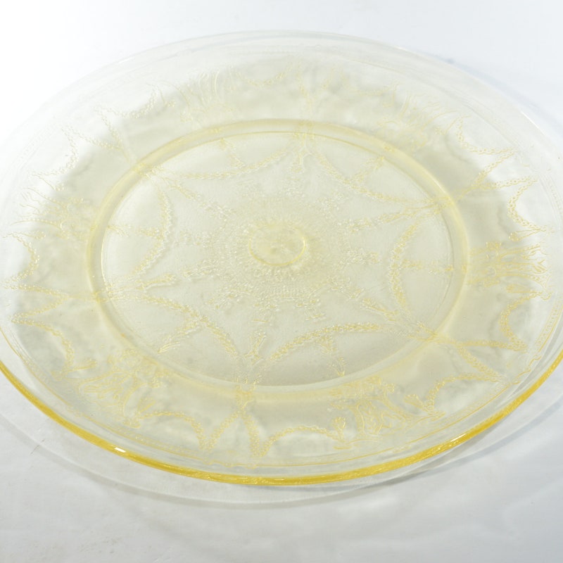 Yellow Glass Plate - Etsy