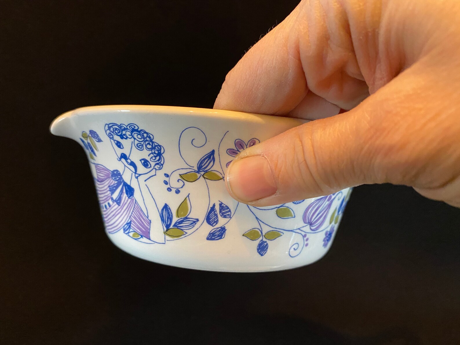 Set of 2 Norway Figgjo Lotte Gravy Sauce Boat Spouted Dish Handle ...