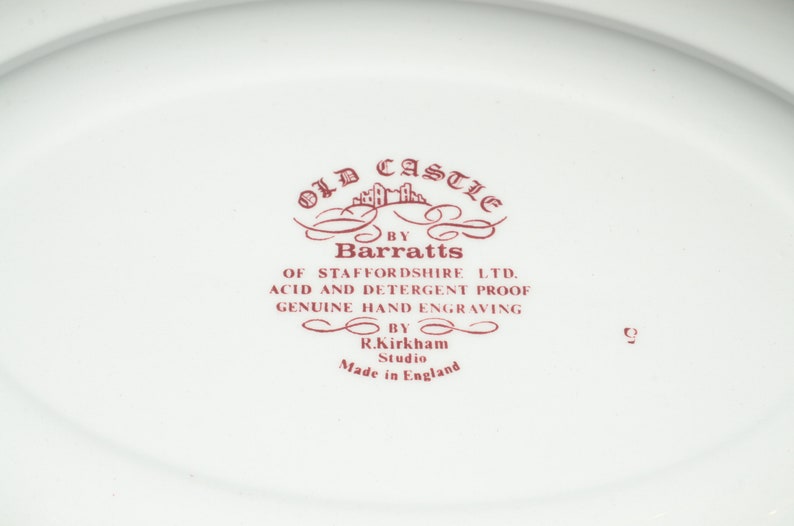 Vintage Old Castle by Barratts Platter Serving Plate 12 Inches England ...
