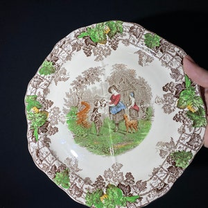 Copeland Spode Byron Series No 2 Sandwich Plate Divided England ...