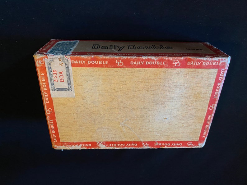 Vintage Daily Double Cigars Cigar Box Tobacciana Vintage Empty - Etsy