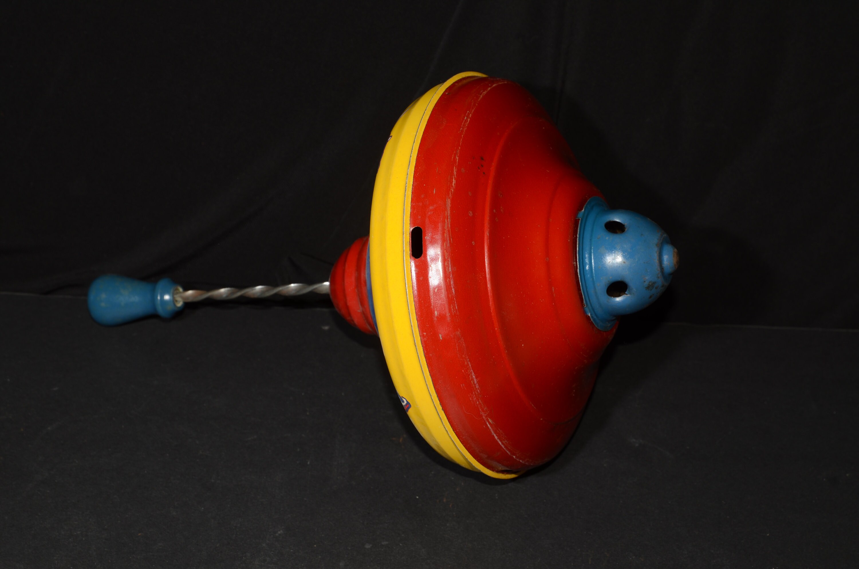 Vintage Large SPINNING Top Tin Toy Made in Canada Kid's Toy Christmas ...