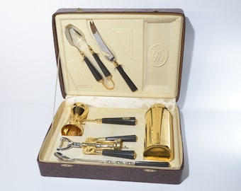 Vintage MCM Bar Tools in Caddy 6 Piece Set - Etsy