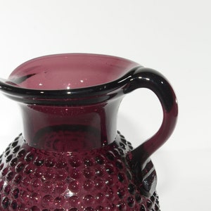 Beautiful Clevenger Brothers Glass Amethyst Hobnail Small Pitcher 5 ...