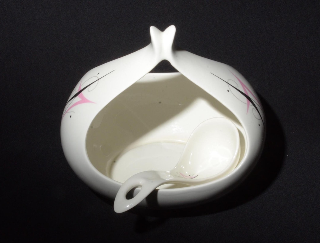 Vintage Harlequin by Eva Zeisel Gravy Boat With Ladle Dinnerware ...