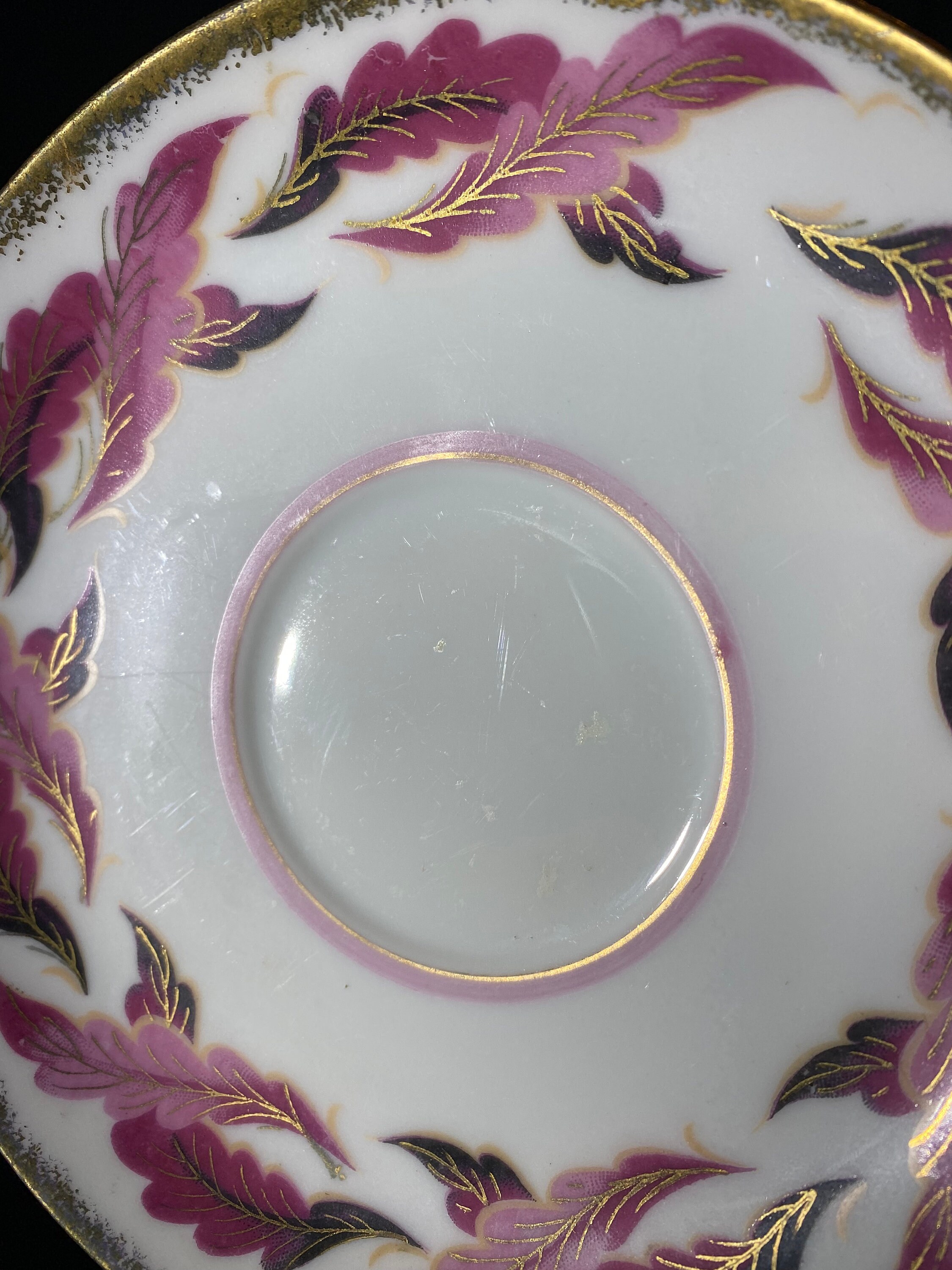 Japanese SHAFFORD Pedestal Teacup and Saucer Hand Decorated - Etsy