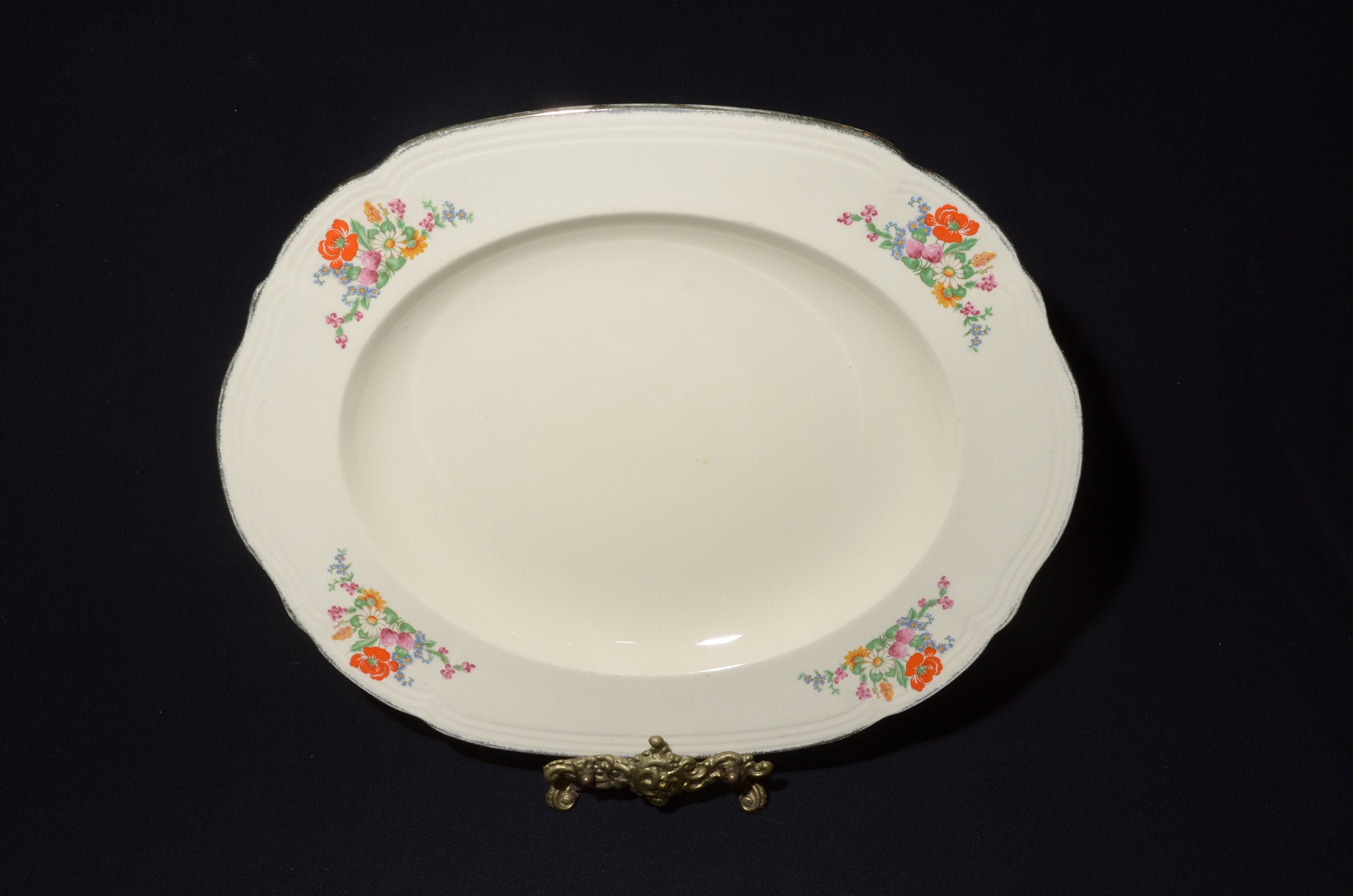 Alfred Meakin Large Serving Platter Turkey Platter 14-1/4" Ornate ...