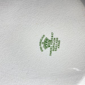 Antique Samuel Ford & Co Burslem Large Serving Platter Turkey Platter ...