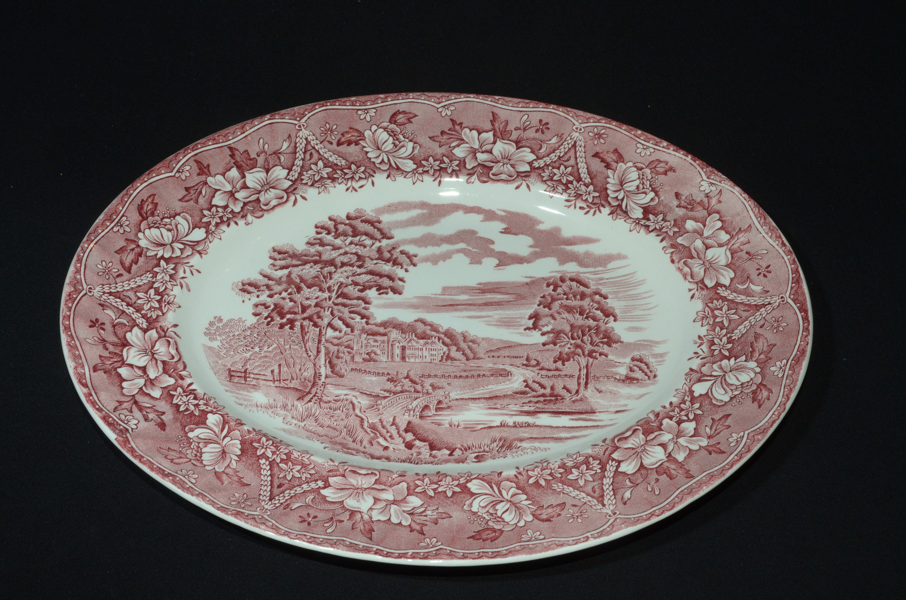 Vintage Old Castle by Barratts Platter Serving Plate 12 Inches England ...