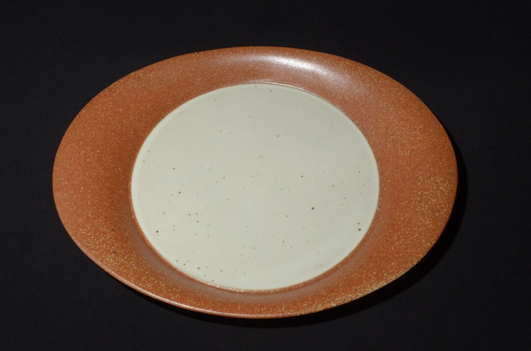 Vintage Oval Platter Sial Art Pottery Rust Gaétan Beaudin Speckled ...