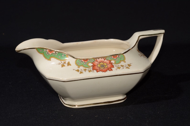 John Maddock Sons Ivory Ware Indiana Bone China Gravy Boat Creamer ...