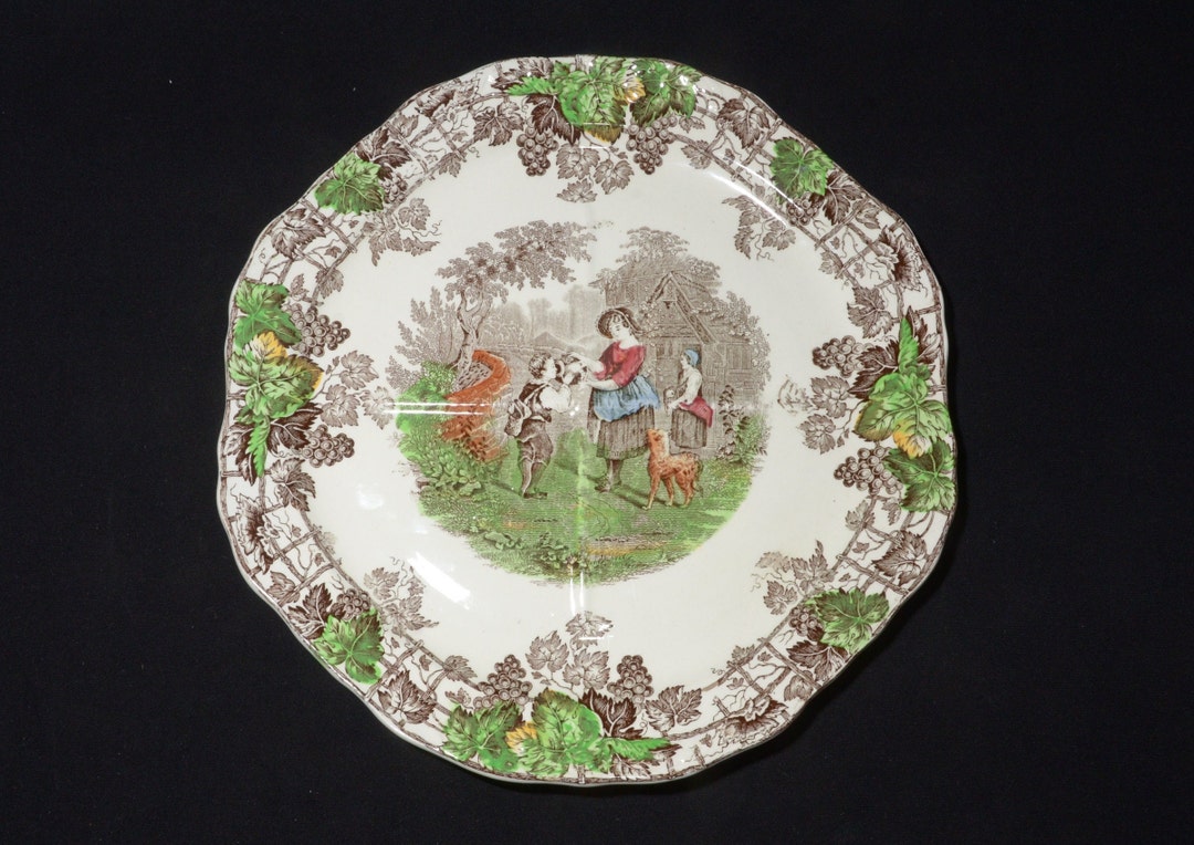 Copeland Spode Byron Series No 2 Sandwich Plate Divided England ...