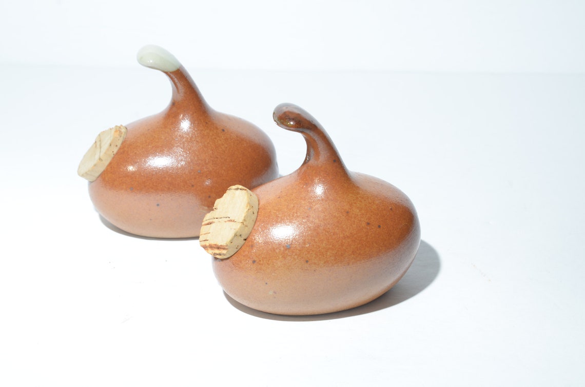 Vintage Salt and Pepper Shakers Sial Hors Serie Art Pottery - Etsy