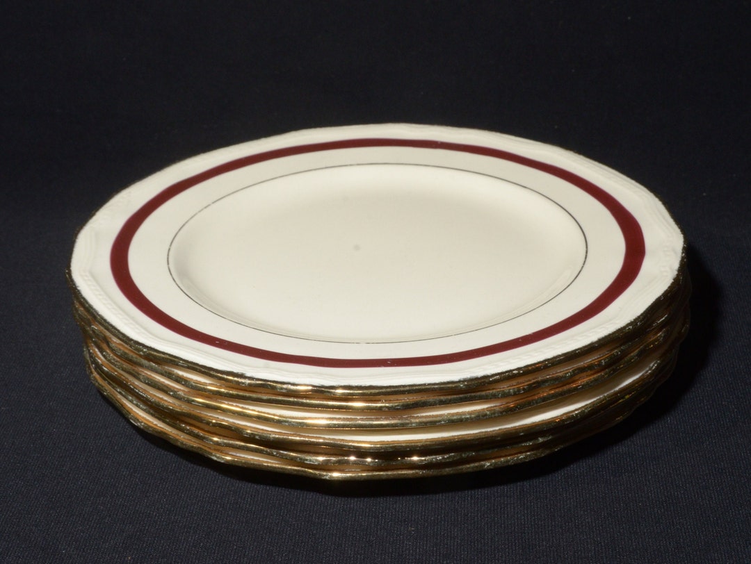 Set of 6 ALFRED MEAKIN Lunch Plate 7 3/4 Inches Bone China Vintage 18 ...