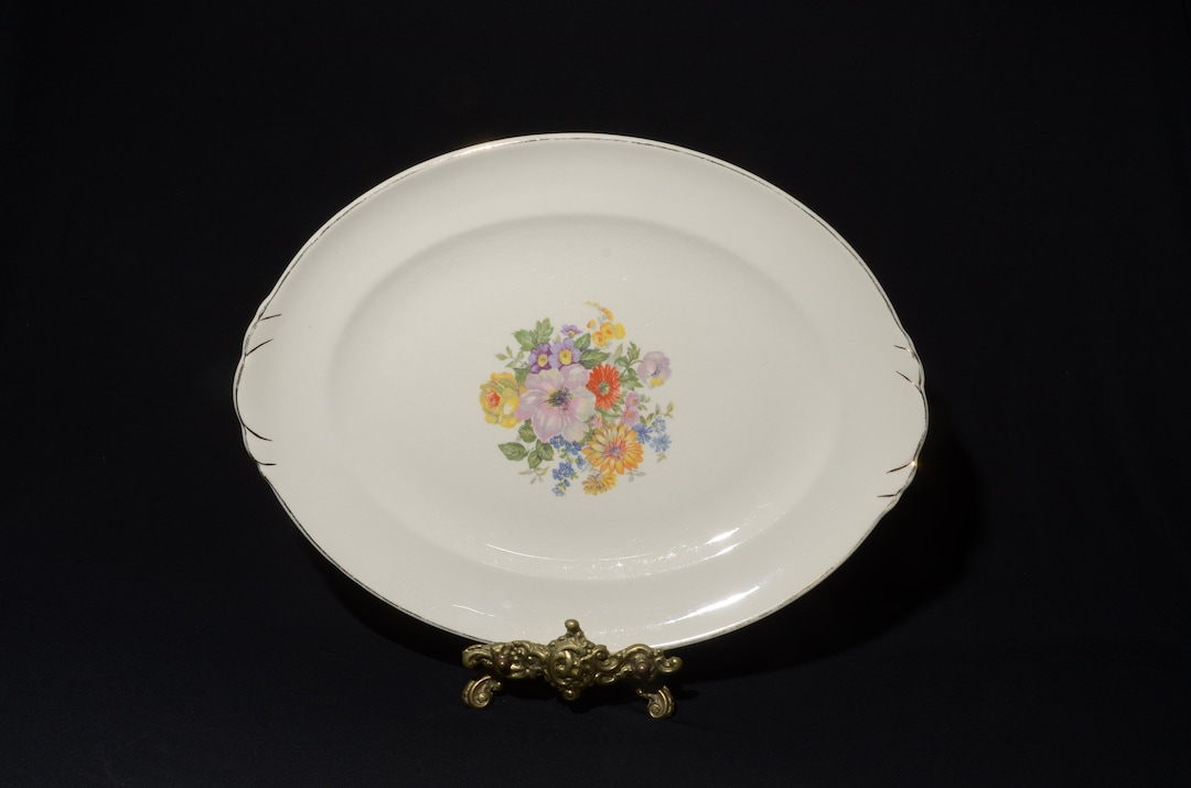 Vintage British Empire Made Sovereign Canada Platter Oval Serving Plate ...