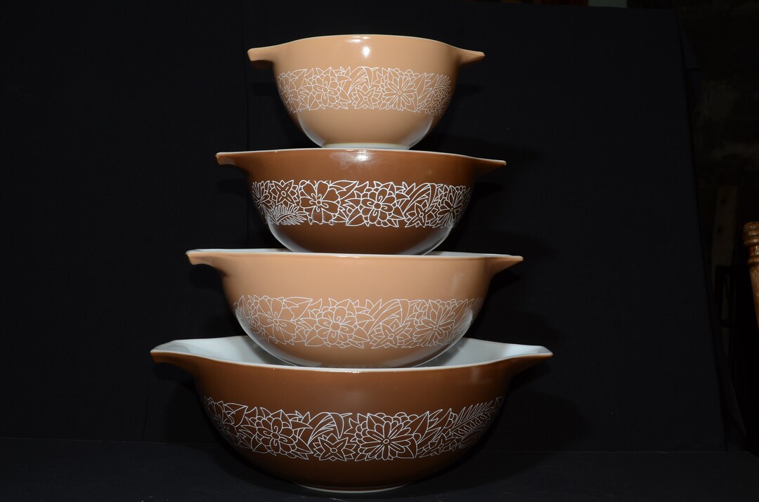 PYREX Woodland Cinderella Nesting Bowls Vintage Pyrex Mixing Bowls ...