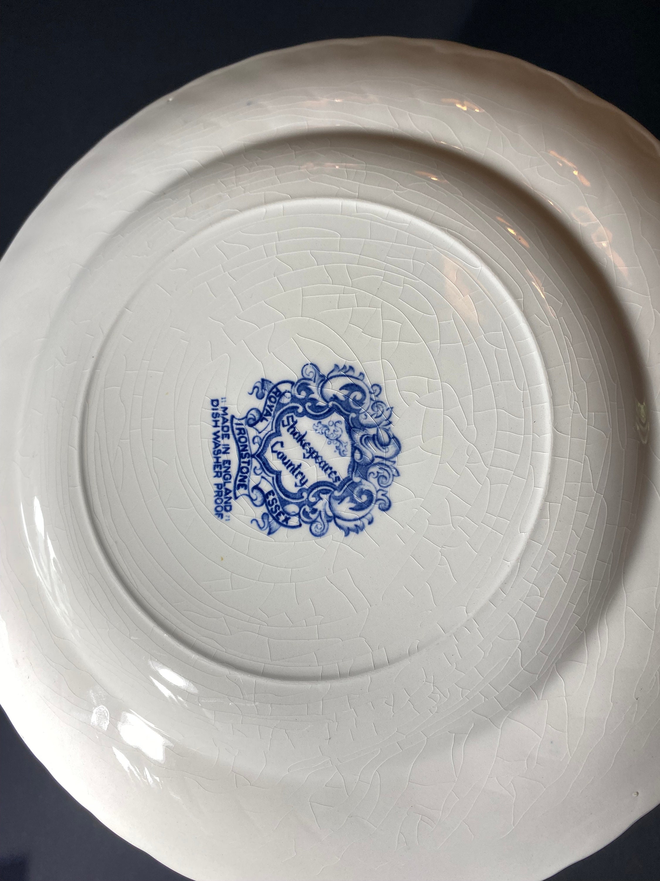 Set of 4 Shakespeare's Country Dinner Plate 9.75" Ironstone Royal Essex ...