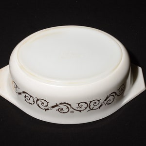 PYREX Empire Golden Scroll Casserole 1 1/2 Quart (qt) 043 Lid Vintage ...