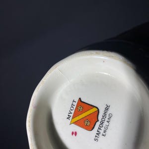 MYOTT Staffordshire Powder Marone Creamer Vintage Bone China Floral ...