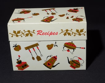 Retro Recipe Box | Etsy