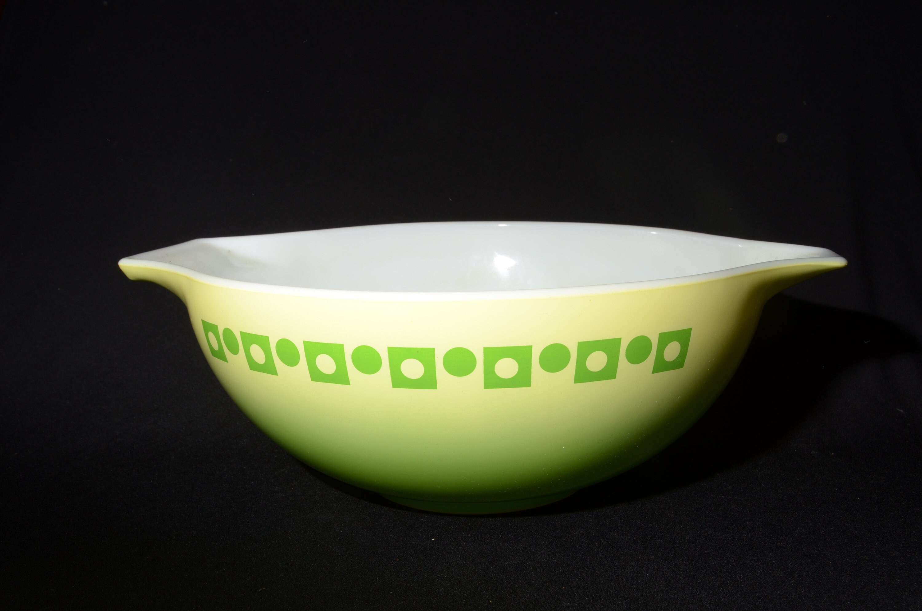Vintage Pyrex Verde Pattern Green Nesting Cinderella 4 Quart Mixing ...